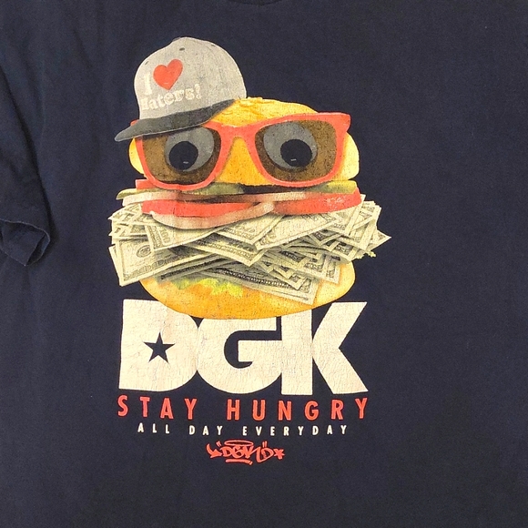 DGK | Shirts | Vintage Dgk Dirty Ghetto Kids I Love Haters Xl Black ...